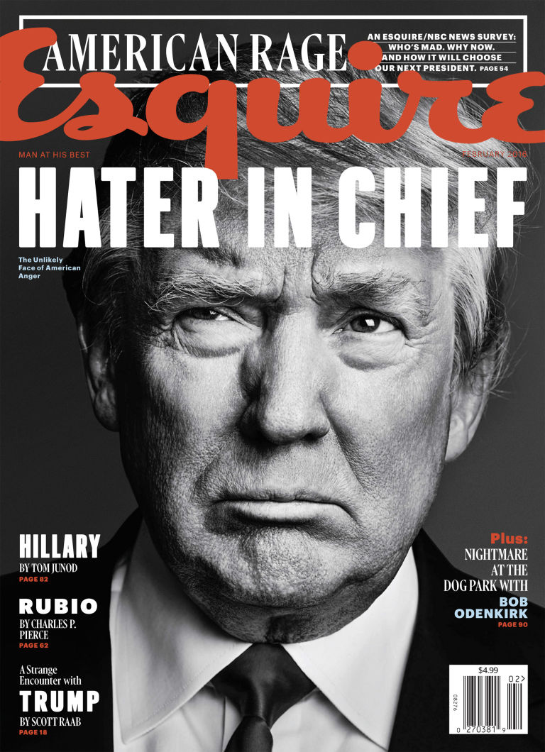 Trump Unruffled by Esquire's 'Hater in Chief' Magazine Cover